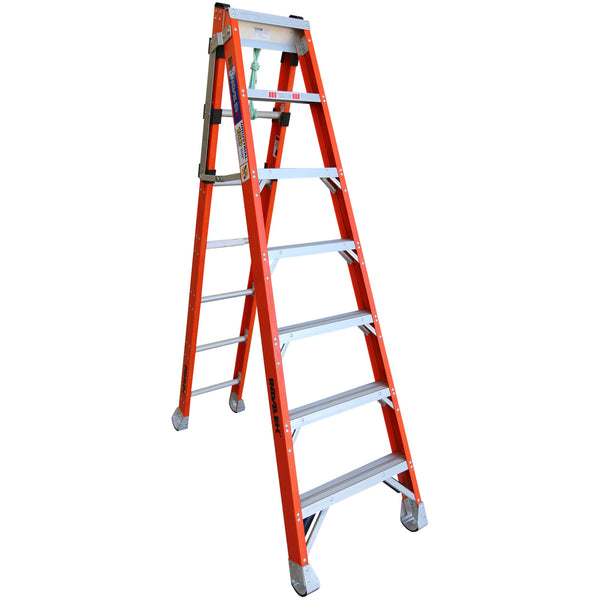 Indalex Pro-Series Fibreglass Step Extension Ladder 2.1m - 3.7m ...