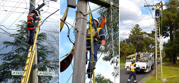 Branach PowerMaster Fibreglass Extension Ladder 3.9m - 6.4m – Access World